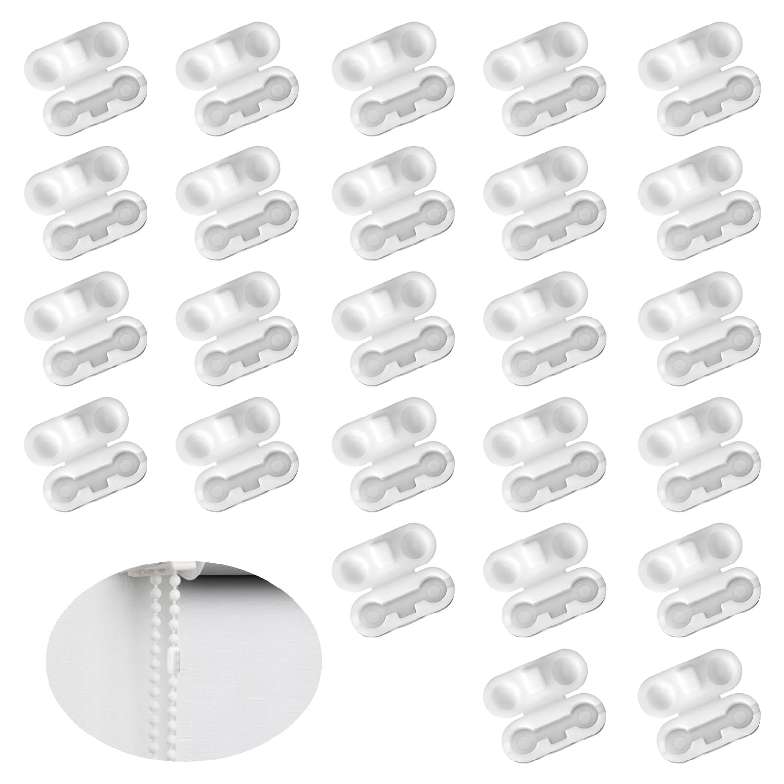 TIESOME 30 Pcs Plastic Beaded Chain Connector, Roller Shade Beaded ...