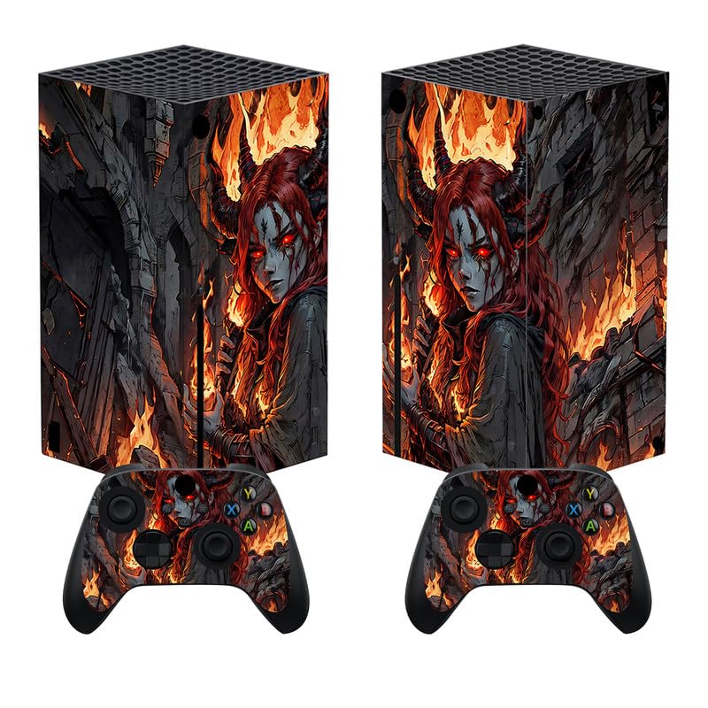 Snapklik.com : PlayVital Flame Envoy Custom Vinyl Skins For Xbox Core ...