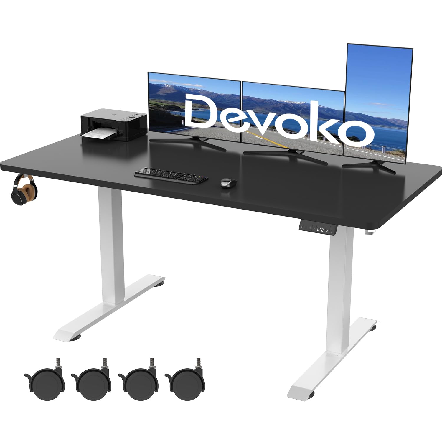 Buy Devoko Electric Standing Desk Height Adjustable Standing Desk ...