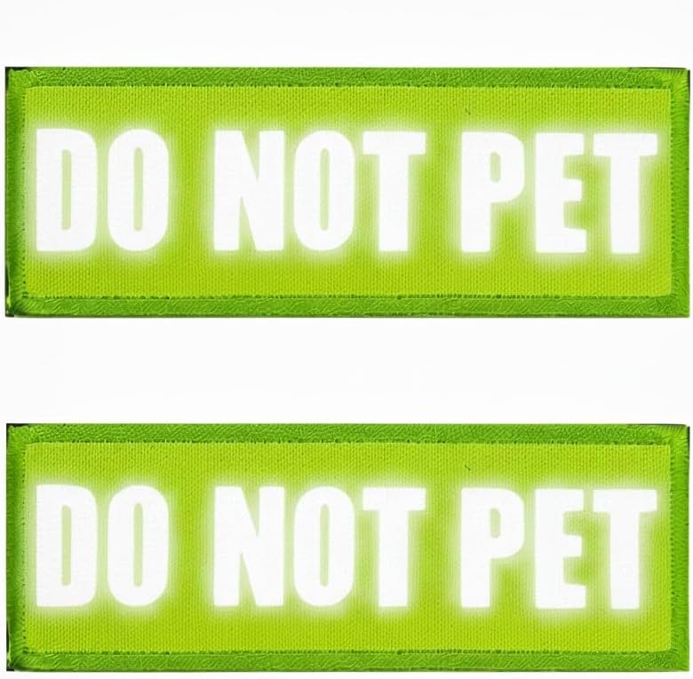Amazon.com: 2 Pack Reflective DO NOT PET Patch for Service Dogs in ...