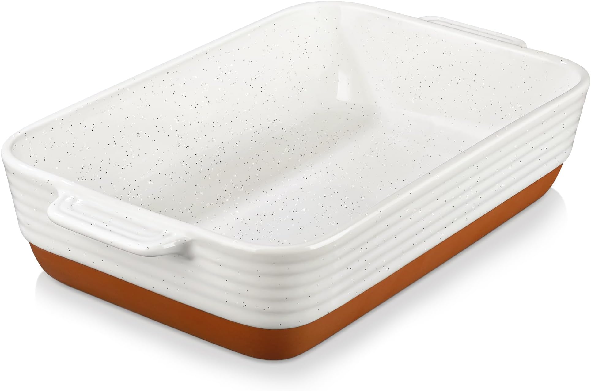 Amazon.com: Deep Clear Glass Baking Dish, Rectangular Tempered Glass ...
