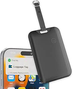 Amazon.com: TRAVEL DEPOT Discreet Find My Luggage Tag, Hidden Built-in ...