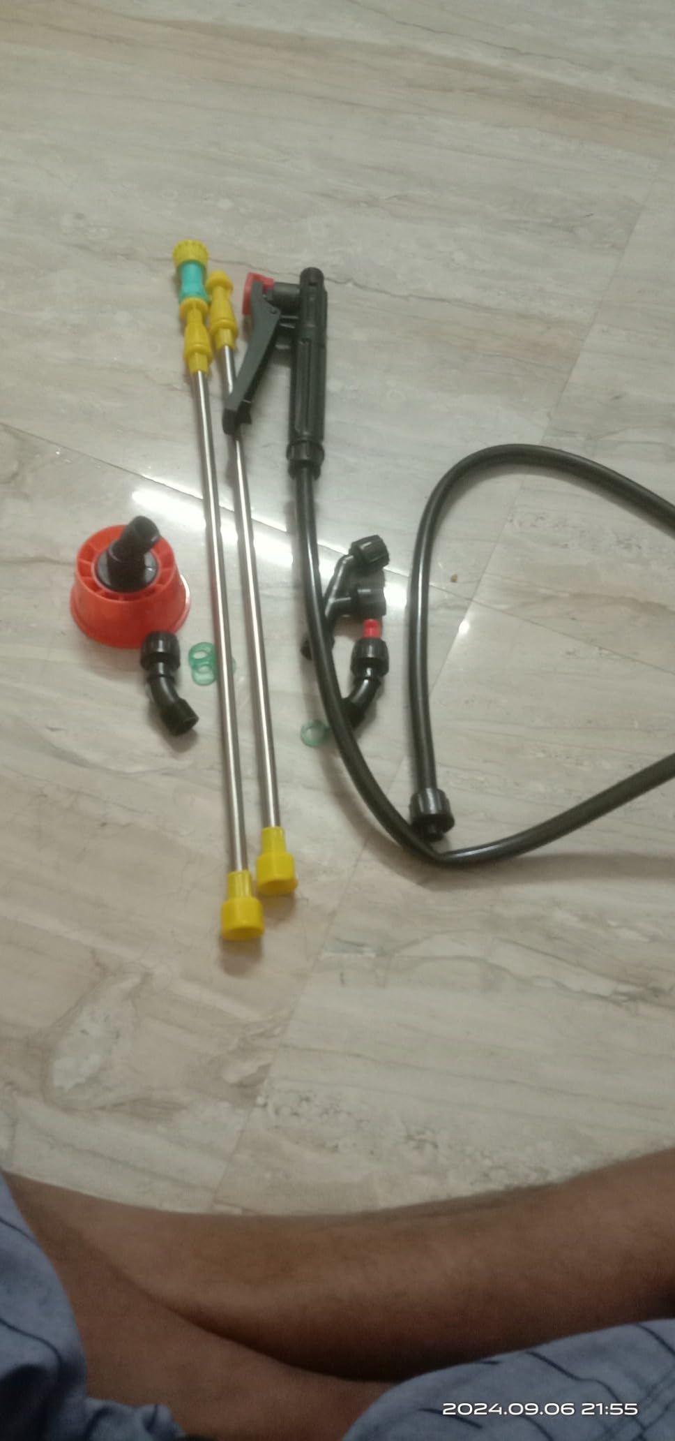 ugrow Agriculture Sprayer Pump 3 Lance With 5 Above Nozzles With Lance Kit Pack Of 1, Multi ...