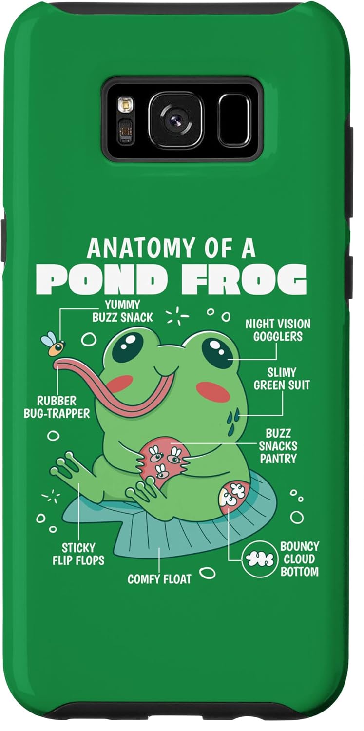 Amazon.com: Galaxy S8+ Cute Cottagecore Frog Anatomy Fairycore ...