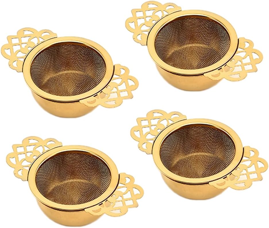 Amazon.com: JJUNW 8 Pack Mesh Tea Filter Strainers, Stainless Metal Tea ...