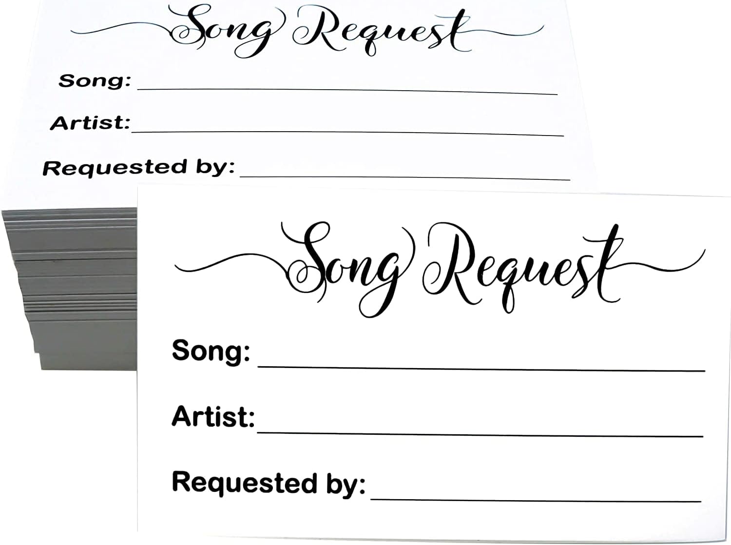 Amazon.com : RXBC2011 500 Song Request Cards Play Song at Wedding ...