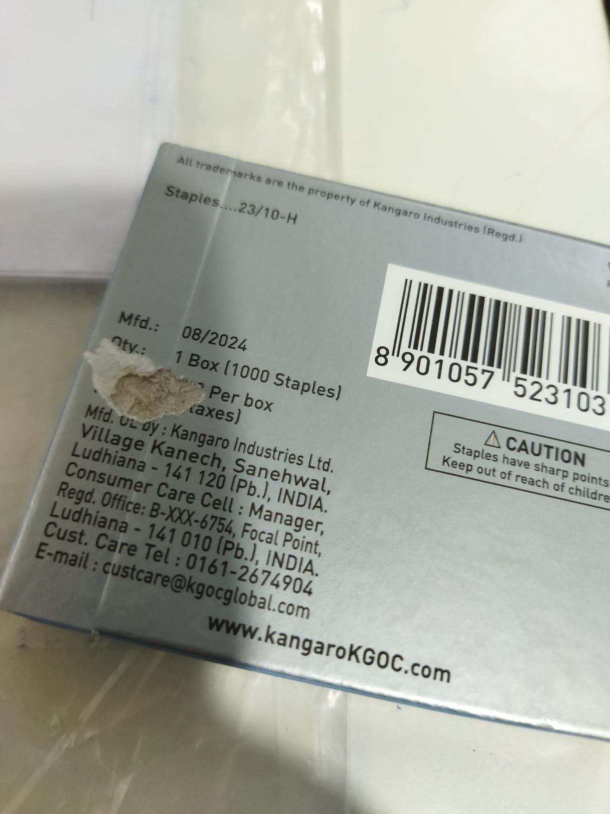 Stapler Pin Box No-23/10-H 10mm : Amazon.in: Office Products