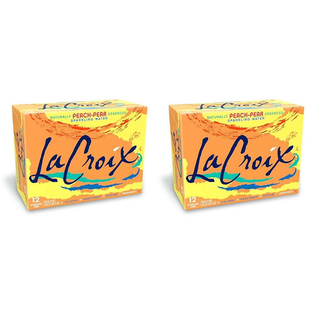Snapklik.com : LaCroix Sparkling Water, Peach-Pear, 12 Fl Oz
