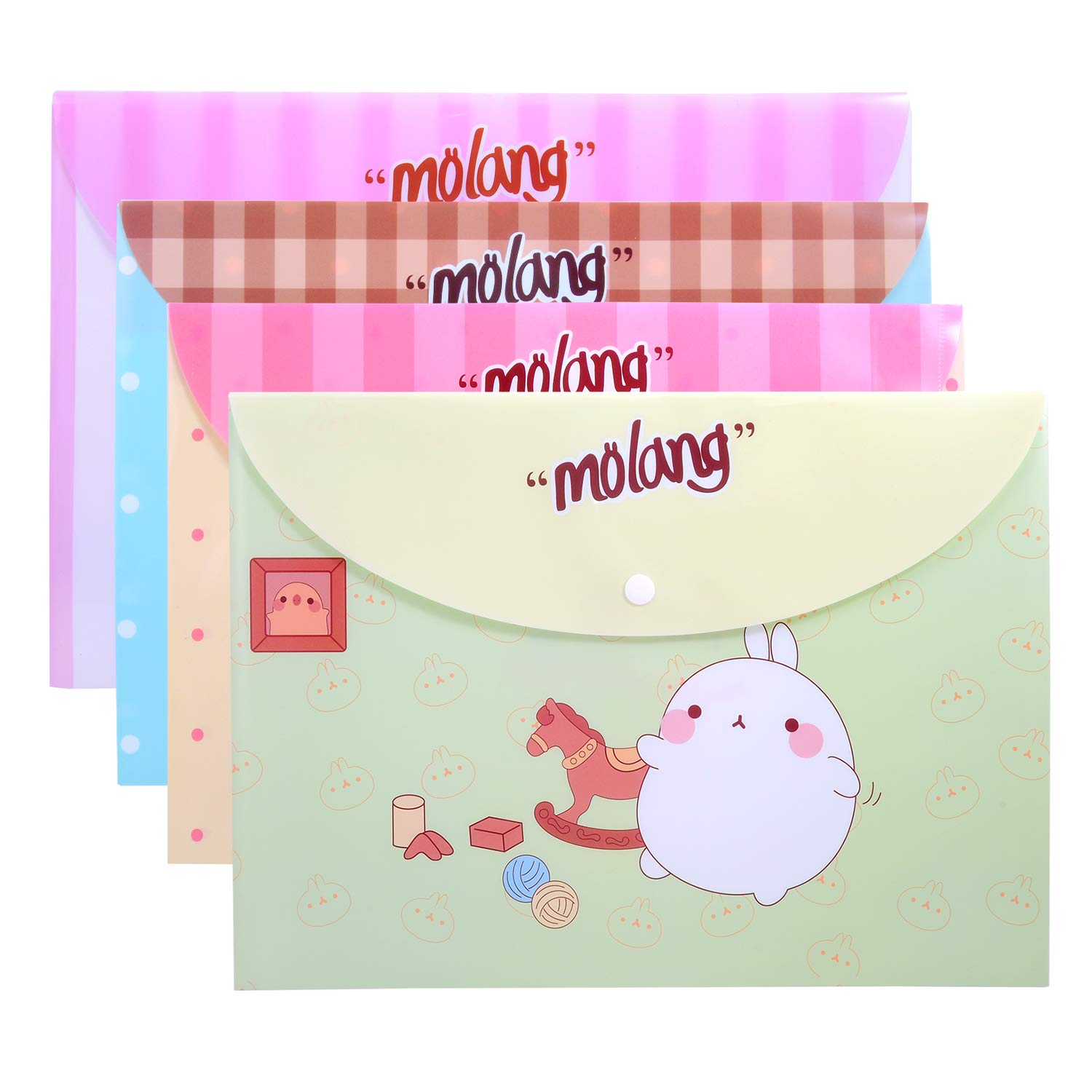 Allbusky A4 Files Folder Cute Document Bag Pvc Envelope Folder ...