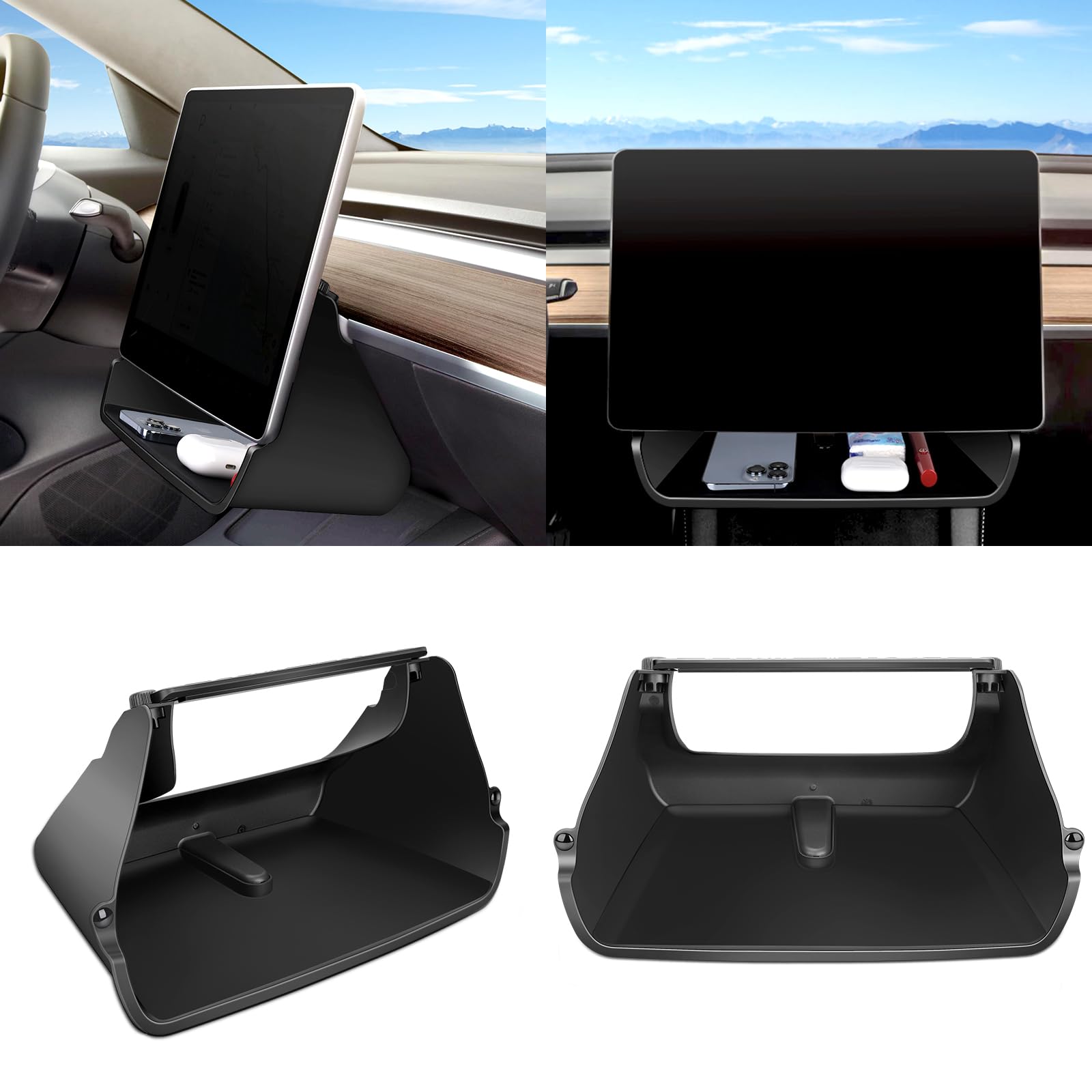 Snapklik.com : XINTUO Tesla Model 3 Model Y Center Console Organizer ...