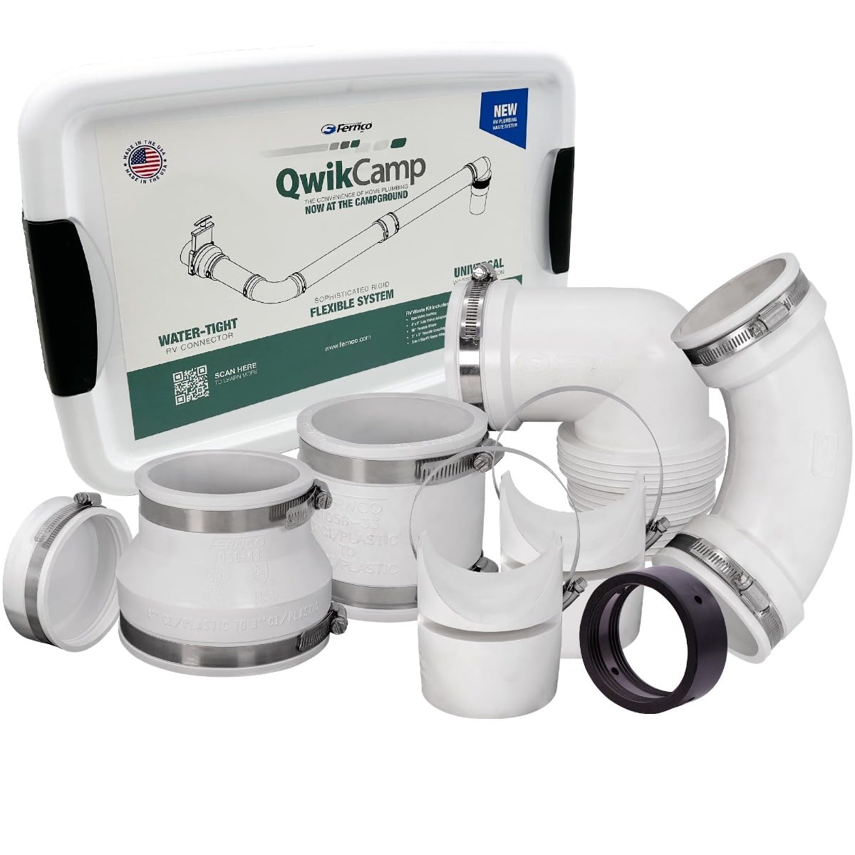 Snapklik.com : Fernco QwikCamp RV And Camper Sewer Waste Plumbing ...