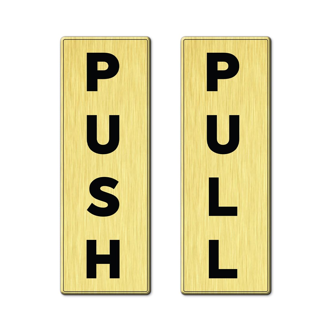 100yellow® Self Adhesive Acrylic Push Pull Signage Board for Glass ...