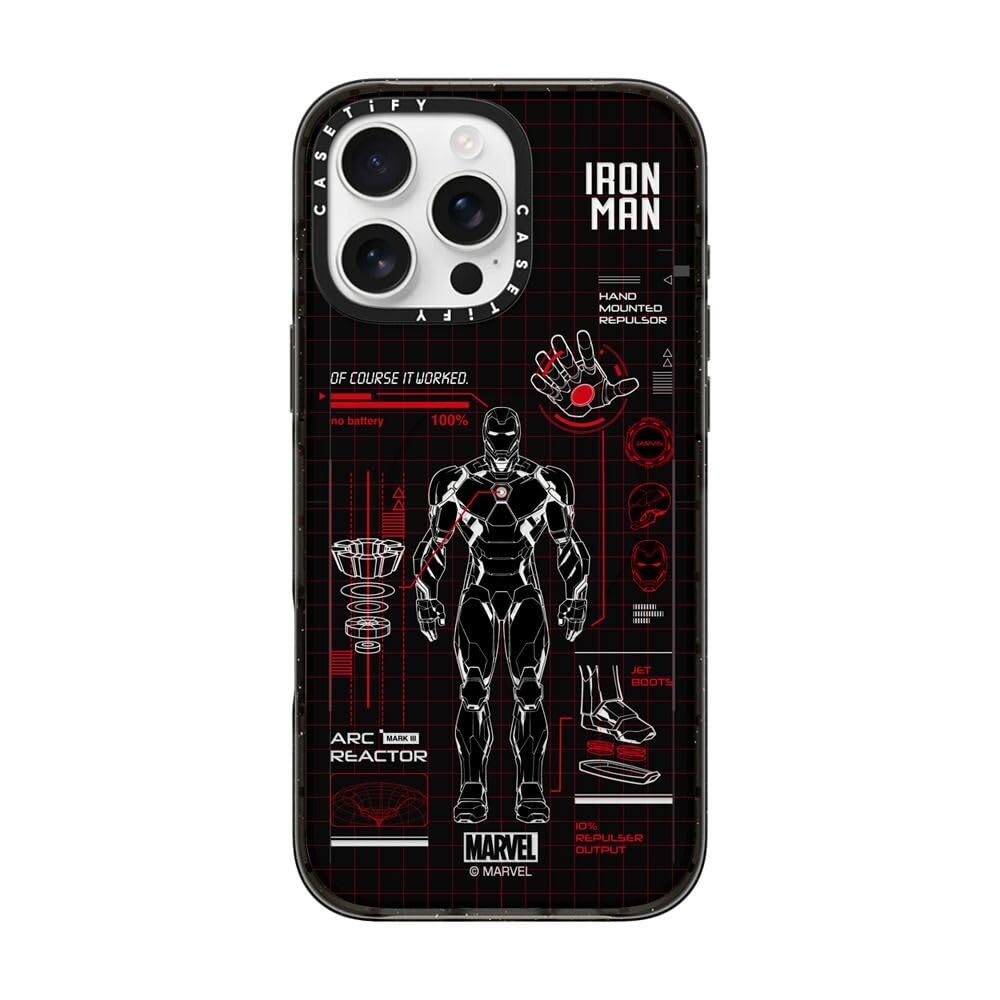 Amazon.com: CASETiFY Impact iPhone 16 Pro Max Case [Iron Man Co-Lab ...