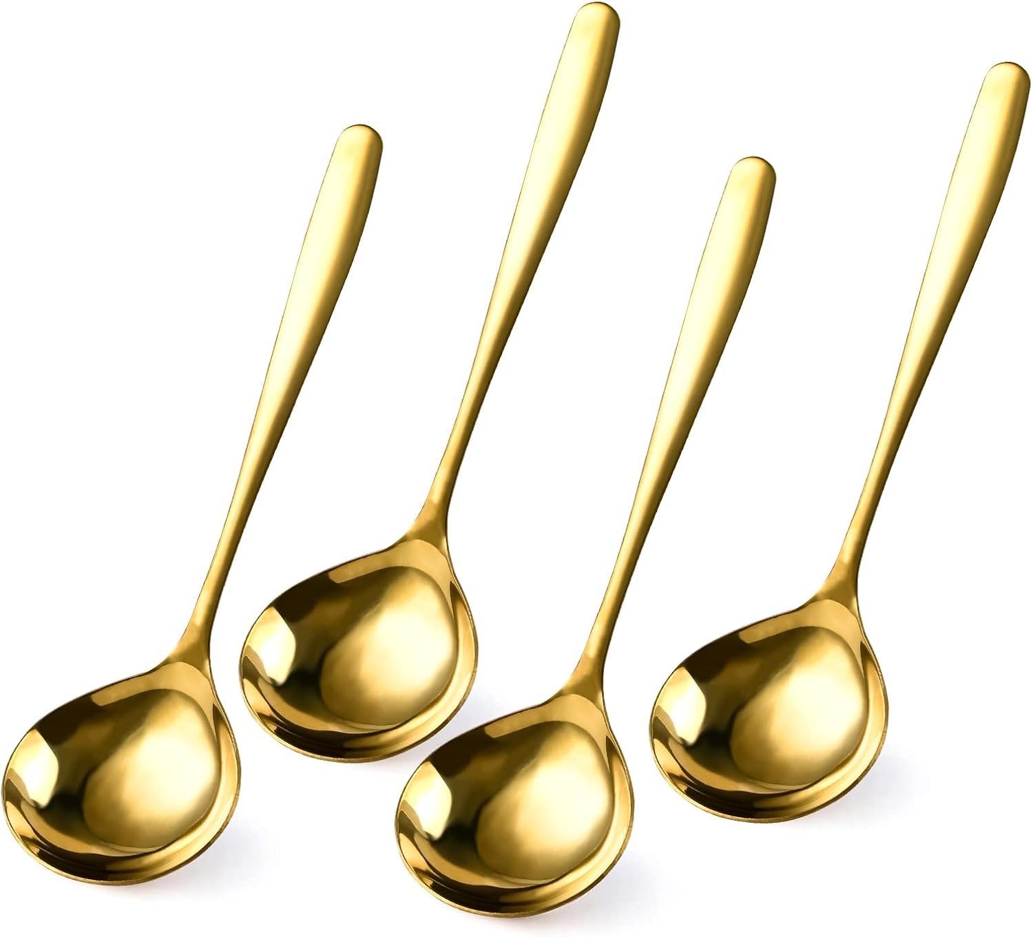 Amazon.com: Elesunory 4 Piece 1 oz Gold Small Ladle, 8 Inch 304 ...