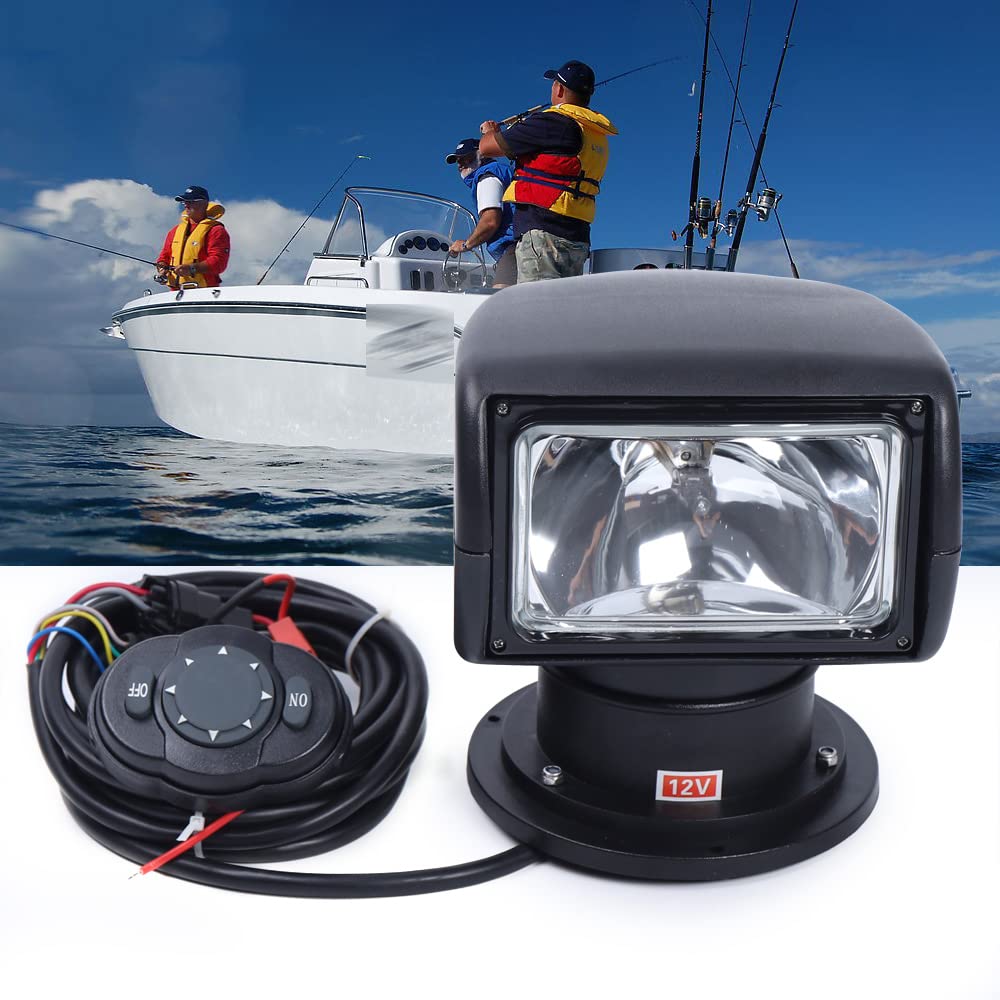 Amazon.com: Remote Spotlight, DC 12V 100W 2500LM 3200K Halogen ...