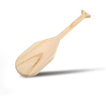 Pllieay 15 Inch Wooden Paddle, Unfinished Solid Pine Paddle with Oar ...