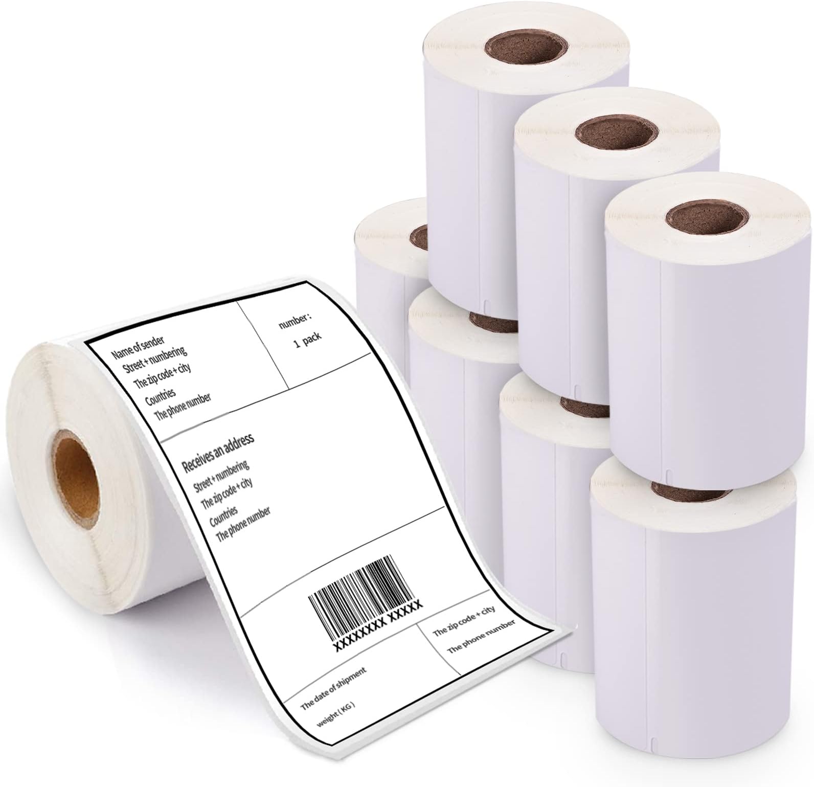 Amazon.com : 4" x 6" Shipping Labels 1744907 Direct Thermal Labels ...