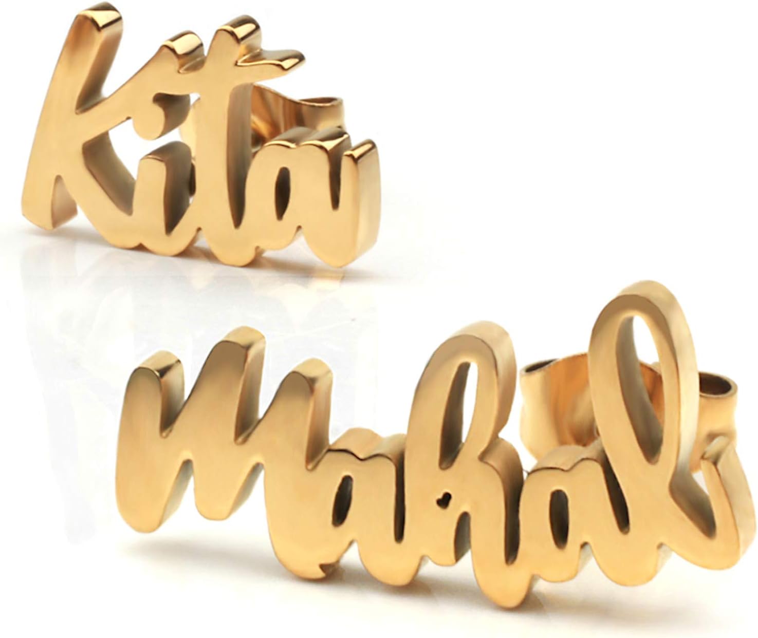 Amazon.com: Mahal Kita Earrings, Tagalog, Filipino pride jewelry, I ...