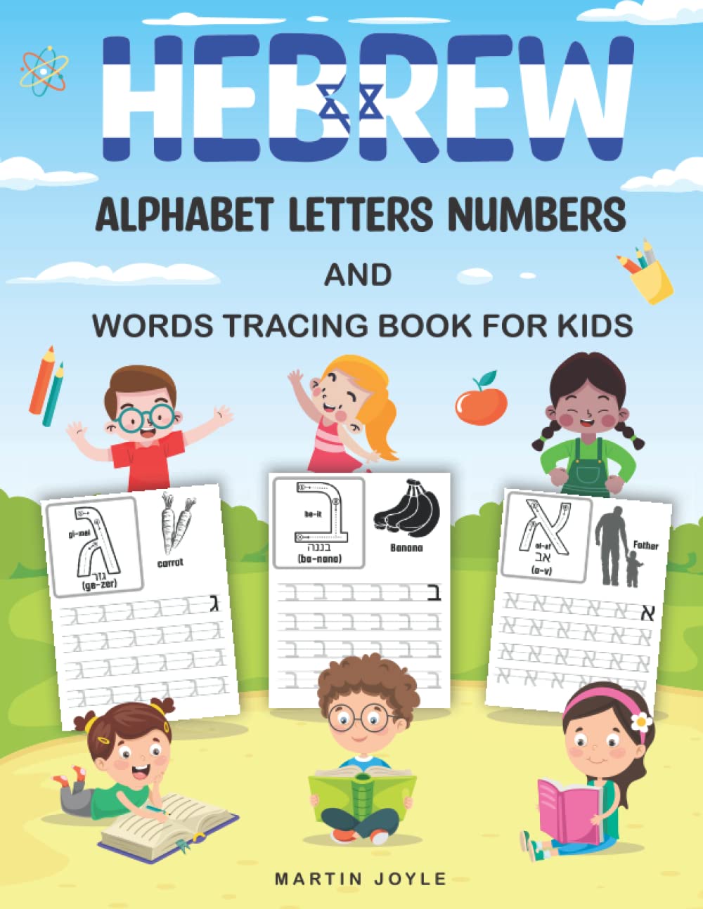 Hebrew Alphabet Letters Numbers and Words Tracing Book for Kids ...
