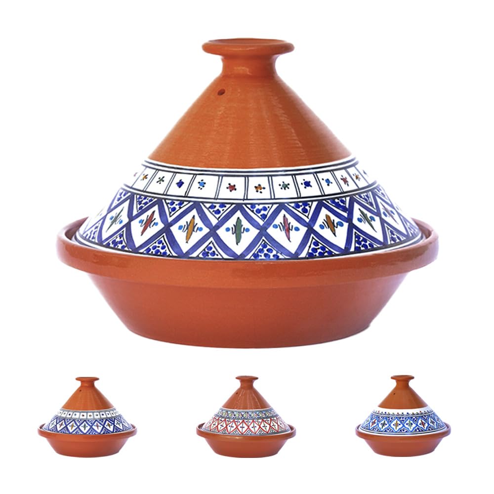 Amazon.com: Kamsah Tagine Pot for Flavor Enrichment - Clay Pot for ...
