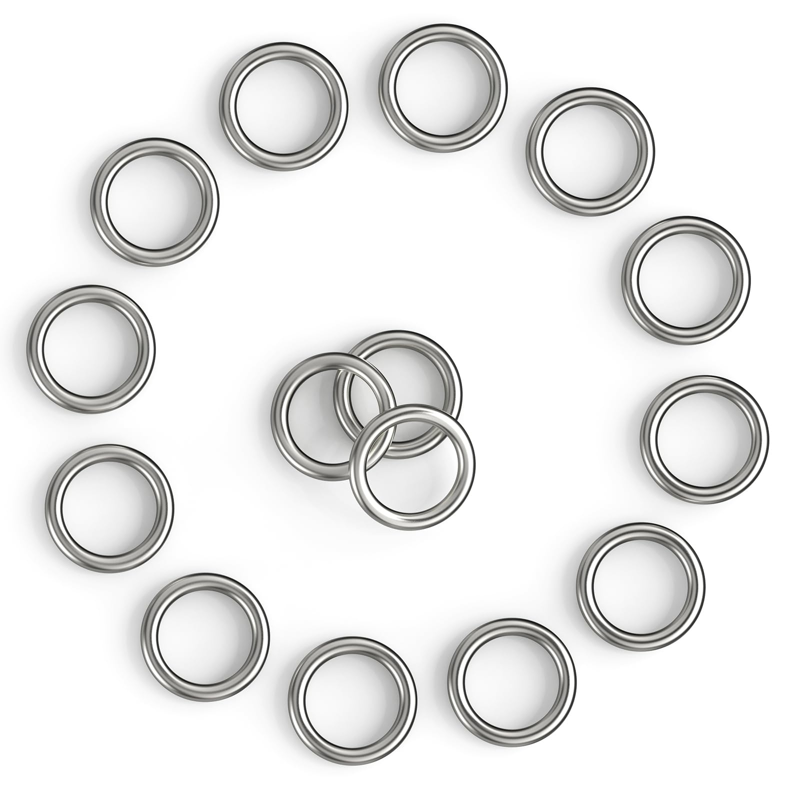 Amazon.com: BEYOURD 1 inch Metal O Rings, Stainless Steel Round Ring ...
