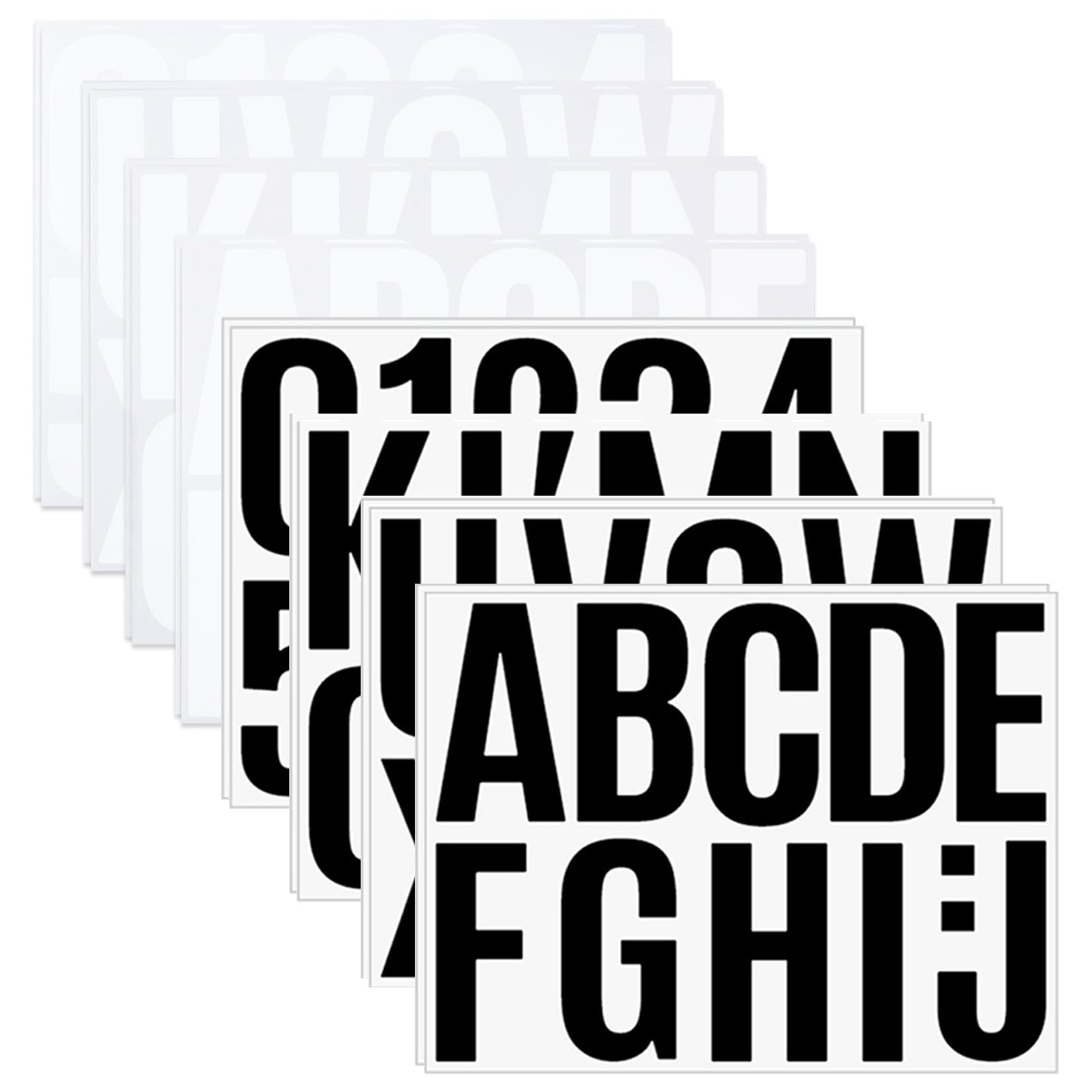 Amazon.com: 16 Sheets Large Self Adhesive Vinyl Letters Numbers ...