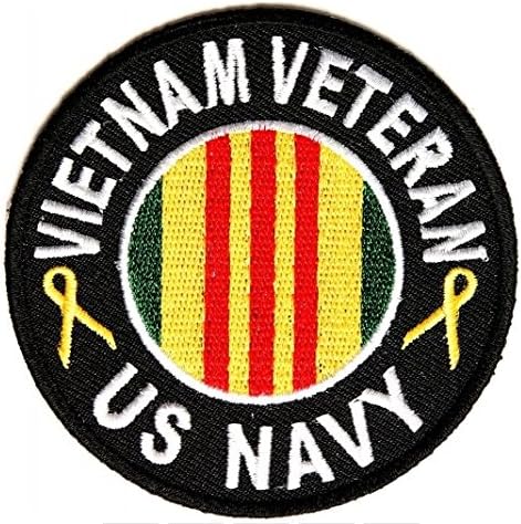 Vietnam War Veteran US Navy Round Patch - 3 inch at Amazon's Sports Collectibles Store