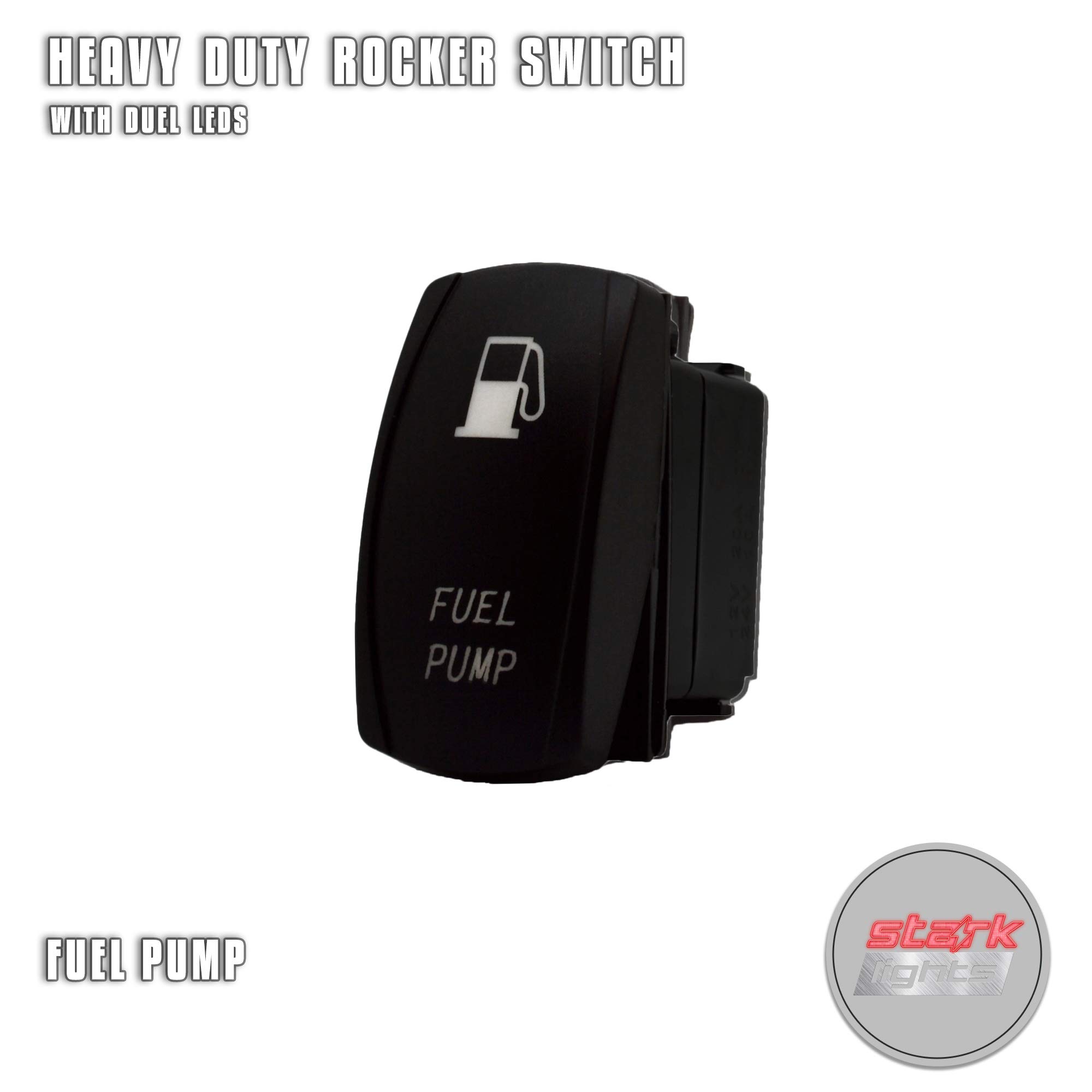 Snapklik.com : Fuel Pump - White - Switch Dual Light - Laser Etched LED ...