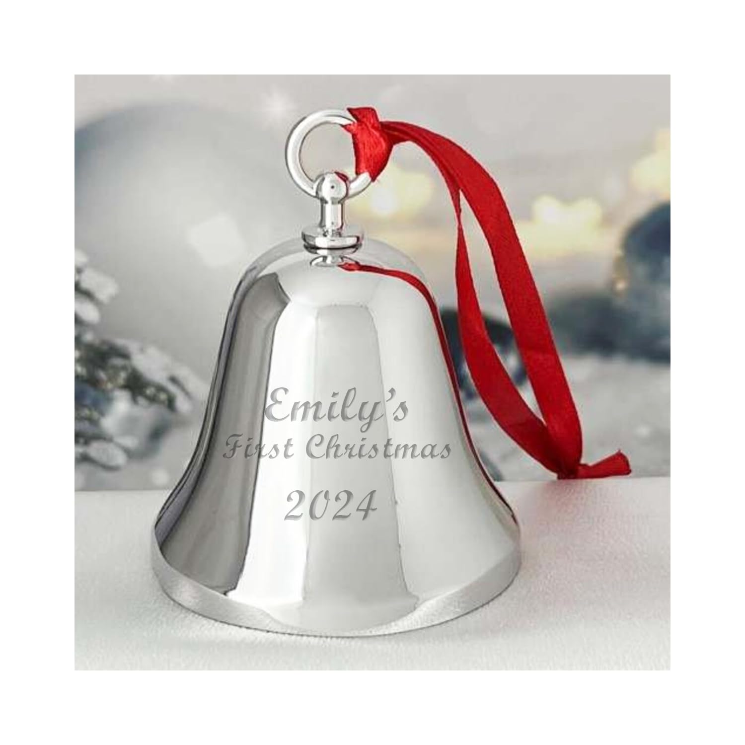 Personalized Bell Ornaments Personalised Believe Bell Christmas