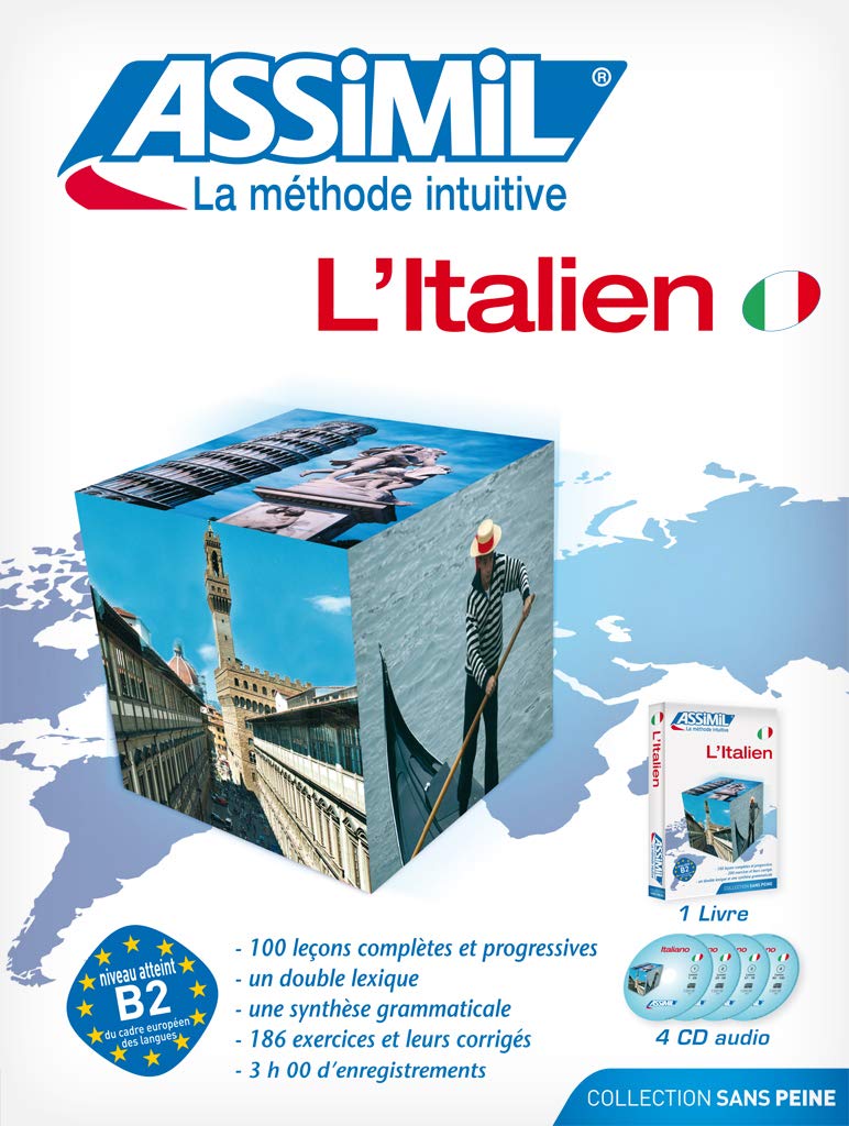 Amazon.com: Assimil Pack: L'Italien ; Livre + CD Audio (x4 (Italian ...