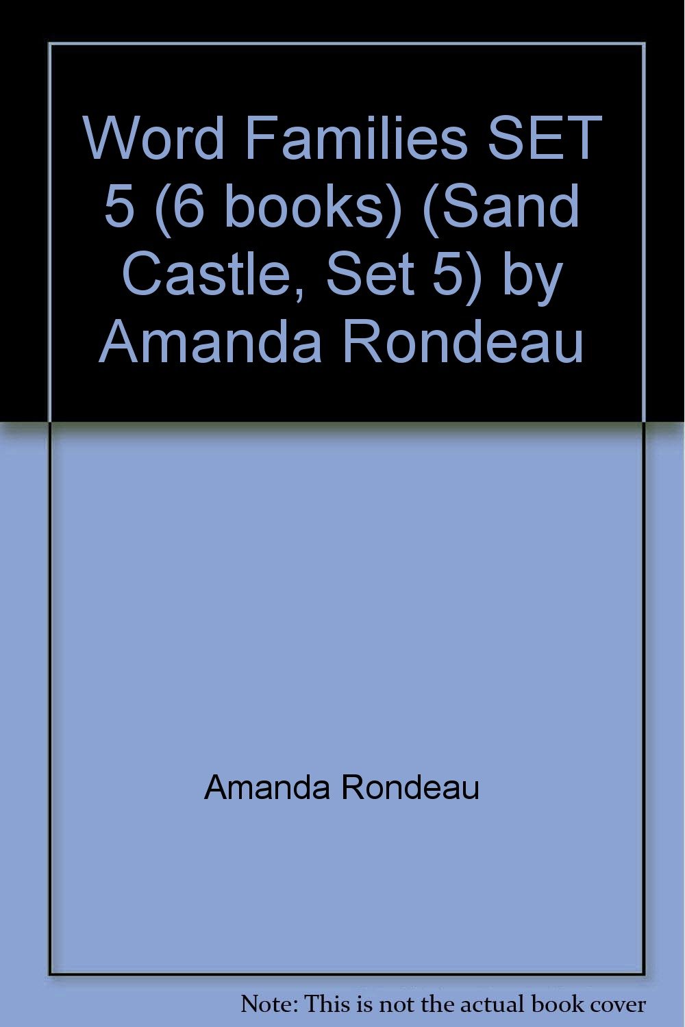 Word Families SET 5 (6 books) (Sand Castle, Set 5) by Amanda Rondeau ...