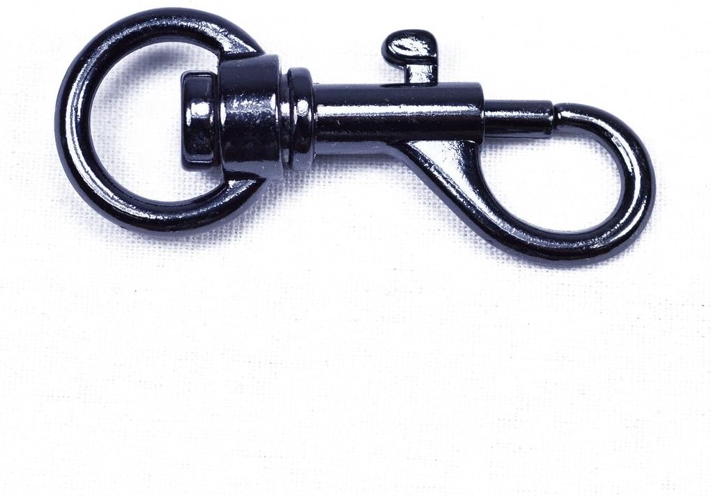 Gun Metal Swivel Lobster Claw Clasp Spring Loaded Snap Trigger Clip 1. ...
