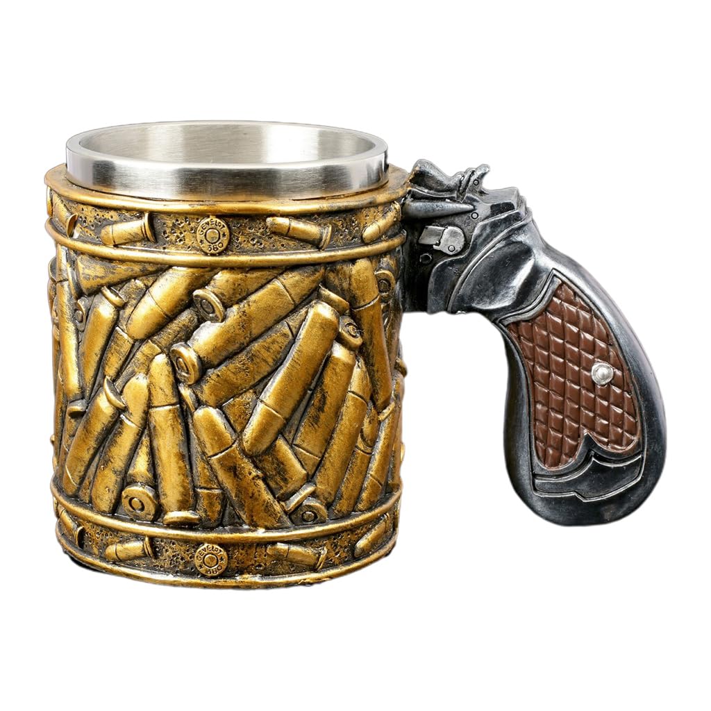 Amazon.com | Leimezsty Gun-shaped Stainless Steel Western Revolver ...