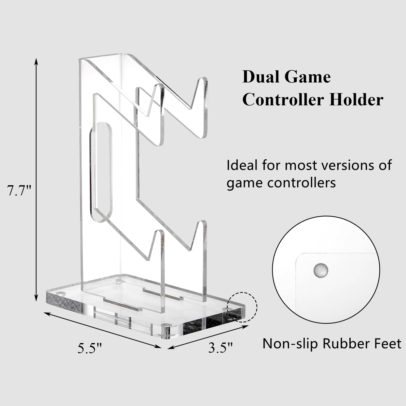 Snapklik.com : 2 Pack Acrylic Controller Stand, Universal Dual Game ...