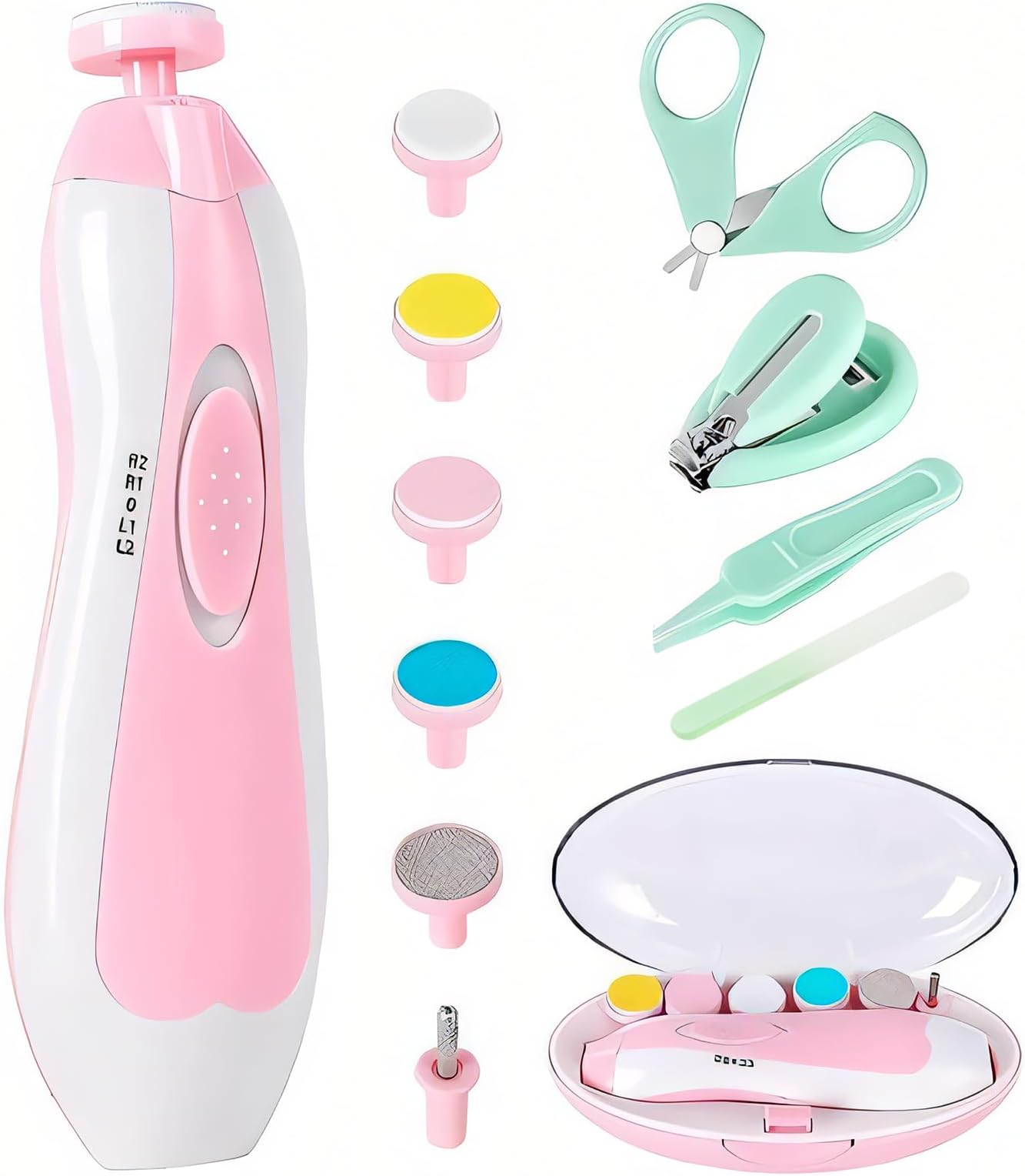 Amazon.com : Baby Nail File Electric Baby Nail Trimmer - Jaybva Safe ...