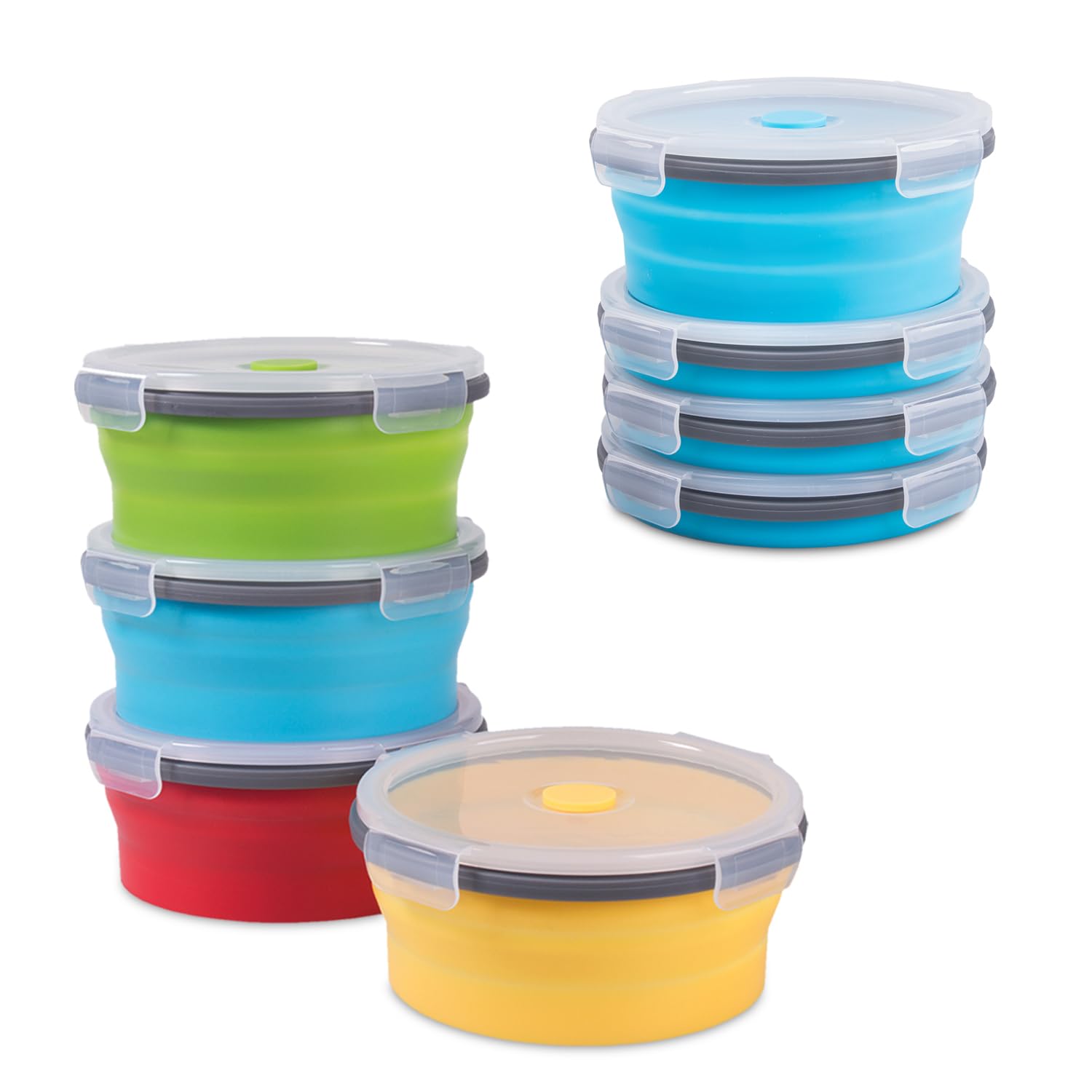 Amazon.com: Annaklin Collapsible Food Storage Containers with Lid & Air ...