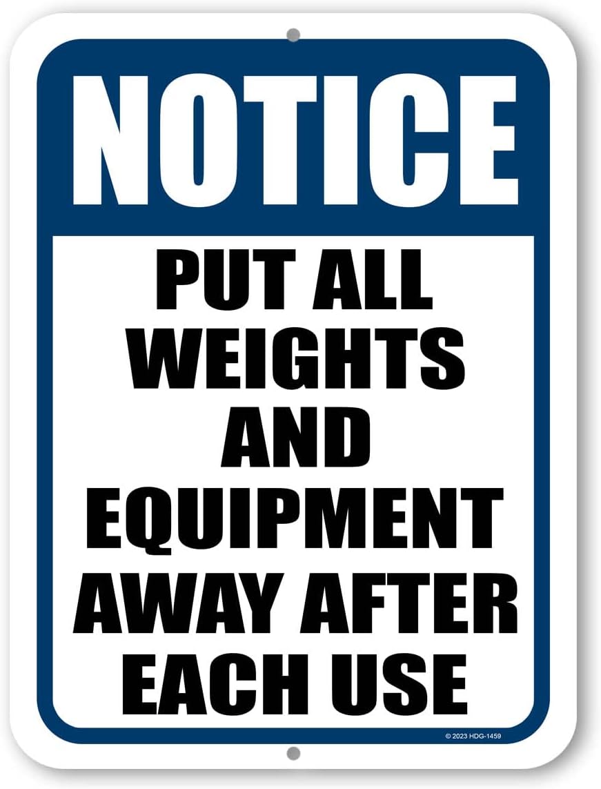 Amazon.com : NapTags Sanitize Signs for Gym, Workplace, Studio ...