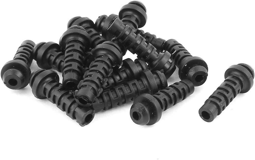 Amazon.com: uxcell 15 Pcs Rubber Strain Relief Cord Boot Protector Wire ...