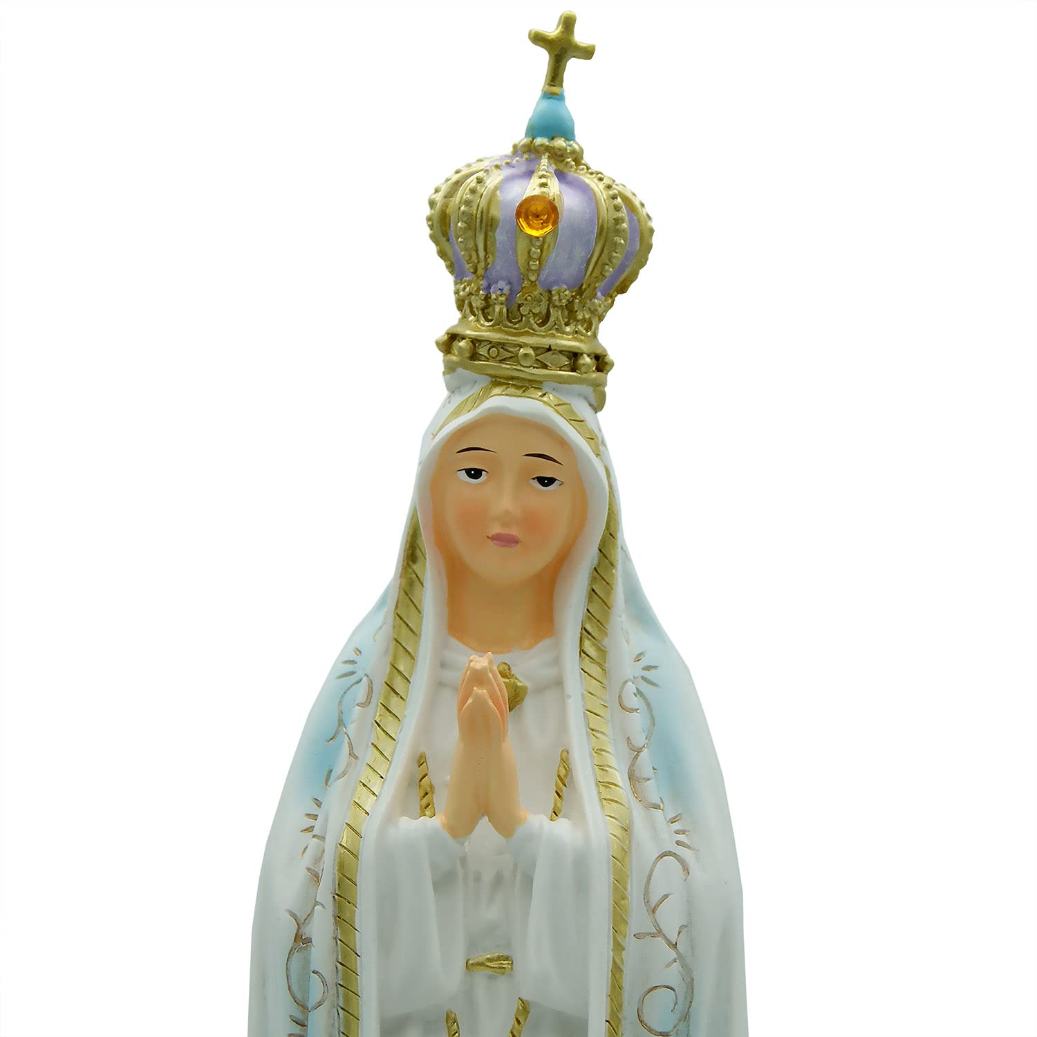 Buy 13 Inch Hand Painted Our Lady of Fatima Statue Made in Portugal ...
