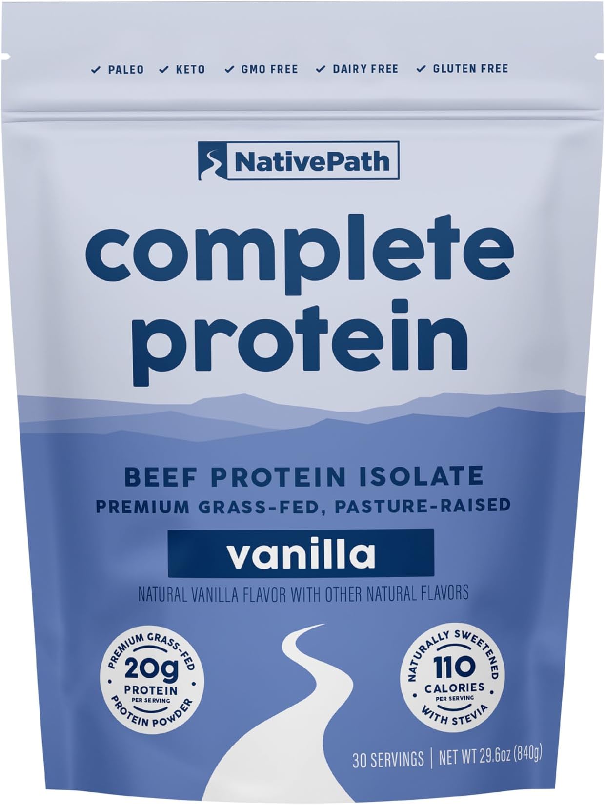 Amazon.com: NativePath Complete Beef Protein Powder Isolate – Grass-Fed ...