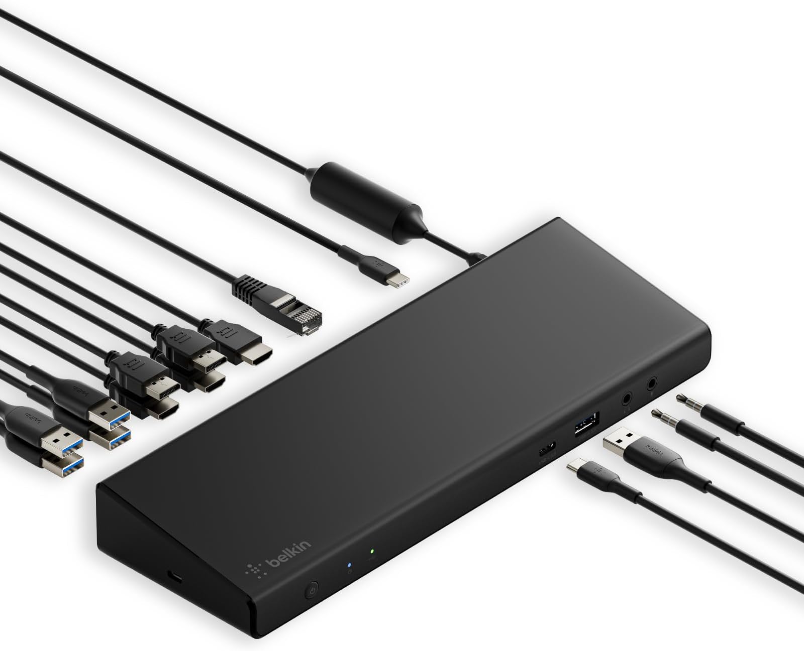 Amazon.com: Belkin Triple Display DisplayLink Docking Station Hub with ...