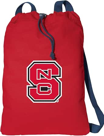Amazon.com: Broad Bay NC State Wolfpack Drawstring Backpack CANVAS NC ...