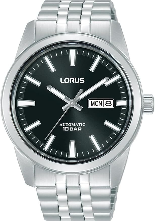 Lorus Reloj analógico automático para hombre 32030470, plata ...