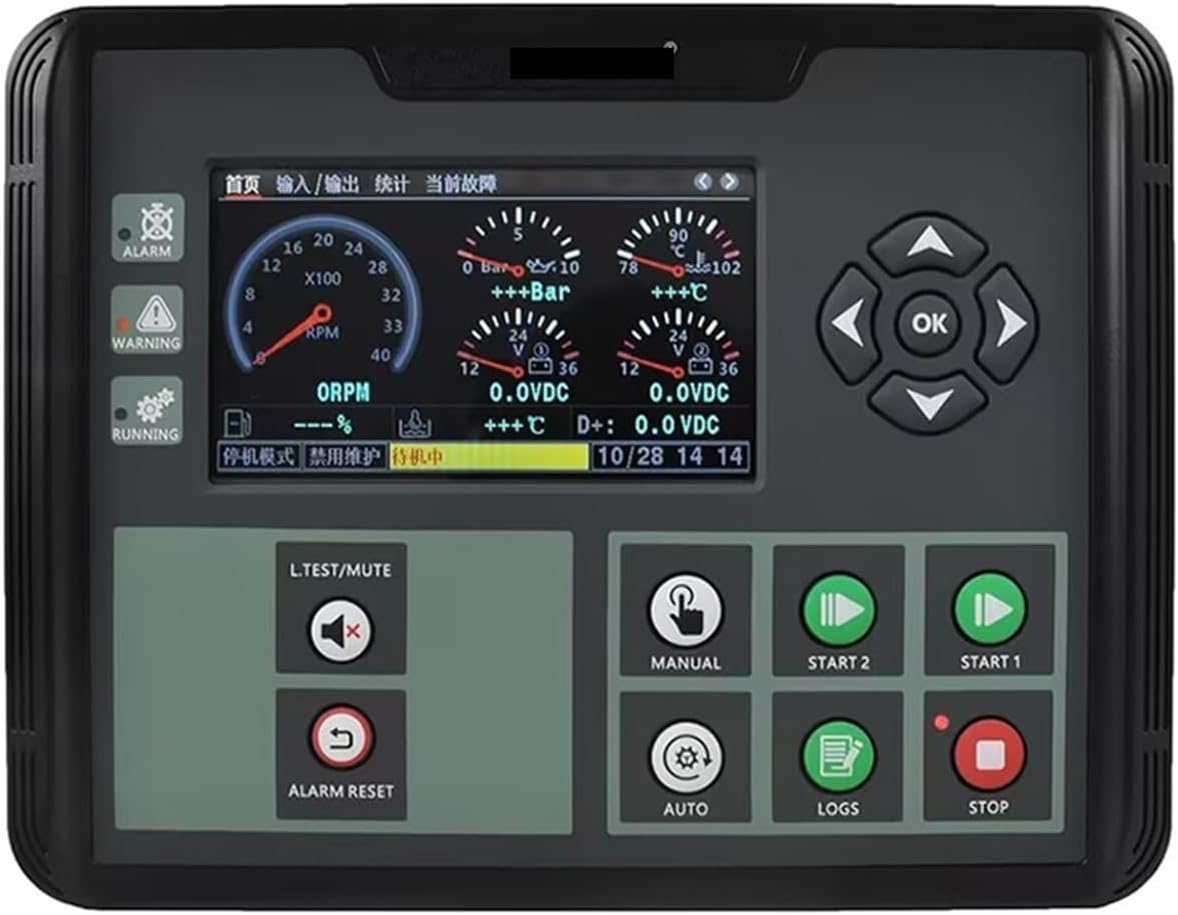 Amazon.com: Generator Controller FC70DR Diesel Engine Fire Pump Controller Panel Generator ...