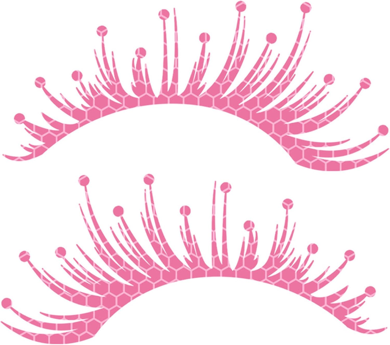 Amazon.com: Grtheenumb Car Eyelashes for Headlights 1 Pair Reflective ...