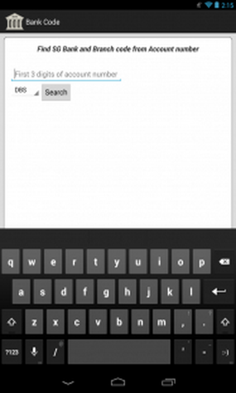 Singapore Bank Code 1.0 - App on Amazon Appstore