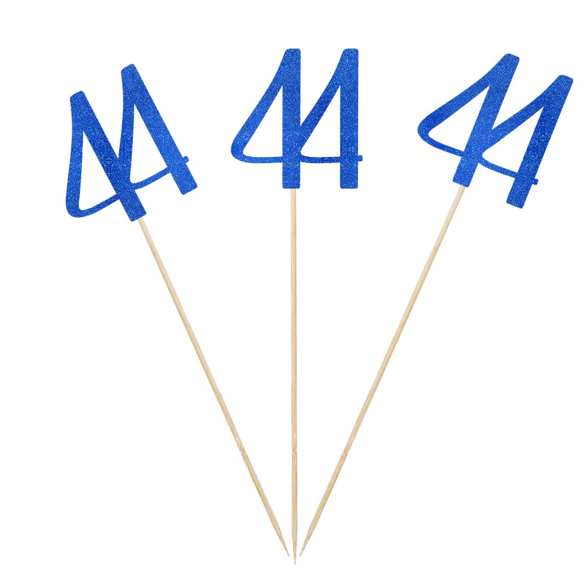 Amazon.com: Blue Glitter 44th Birthday Centerpiece Sticks, 12-Pack ...