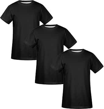 3 Pack Men's Cotton T-Shirts Mixed Color Casual Shirts Summer Trendy ...