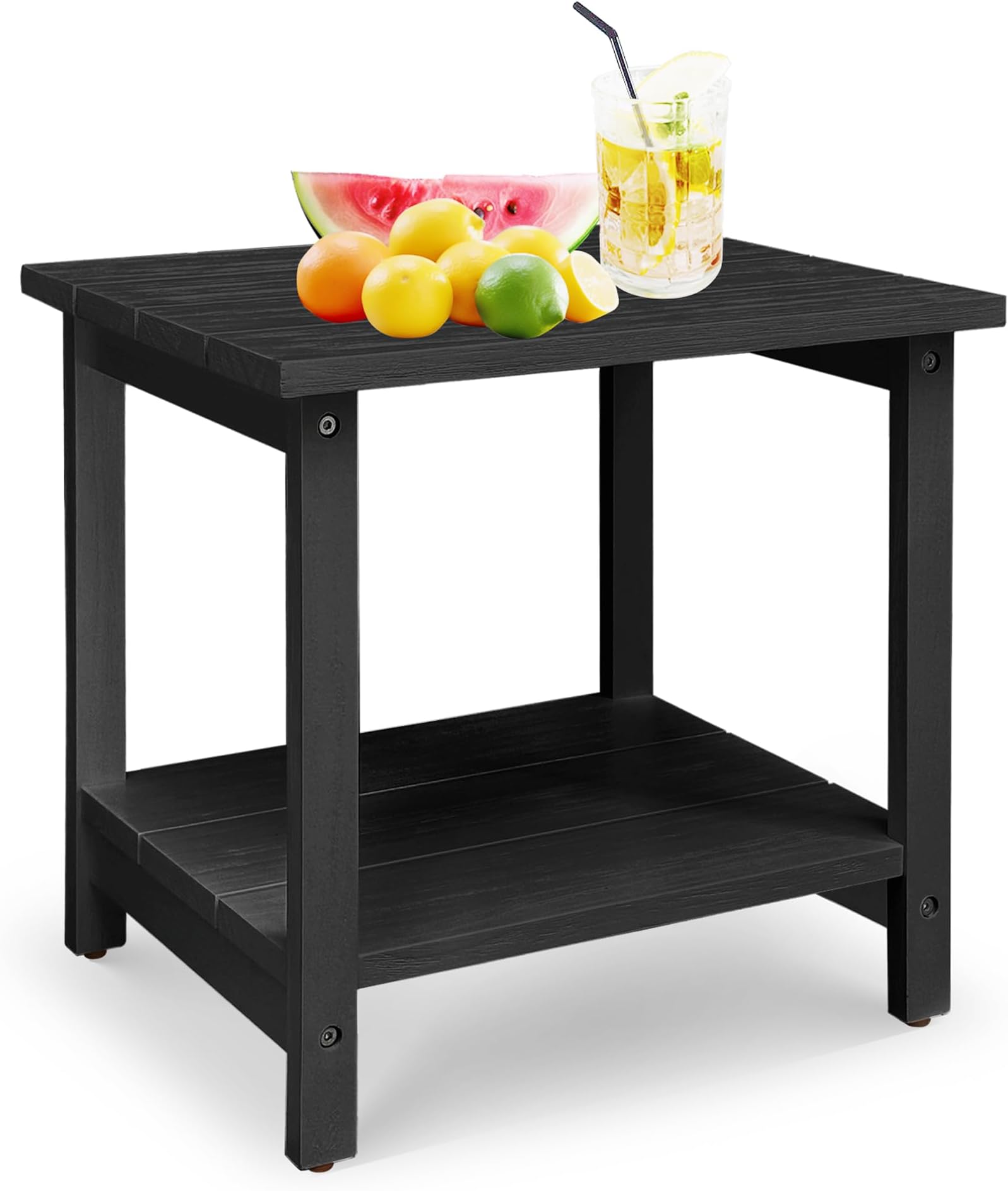 Amazon.com: SENSUNIQ Acacia Wood Side Table, Sofa Table for Small Space ...