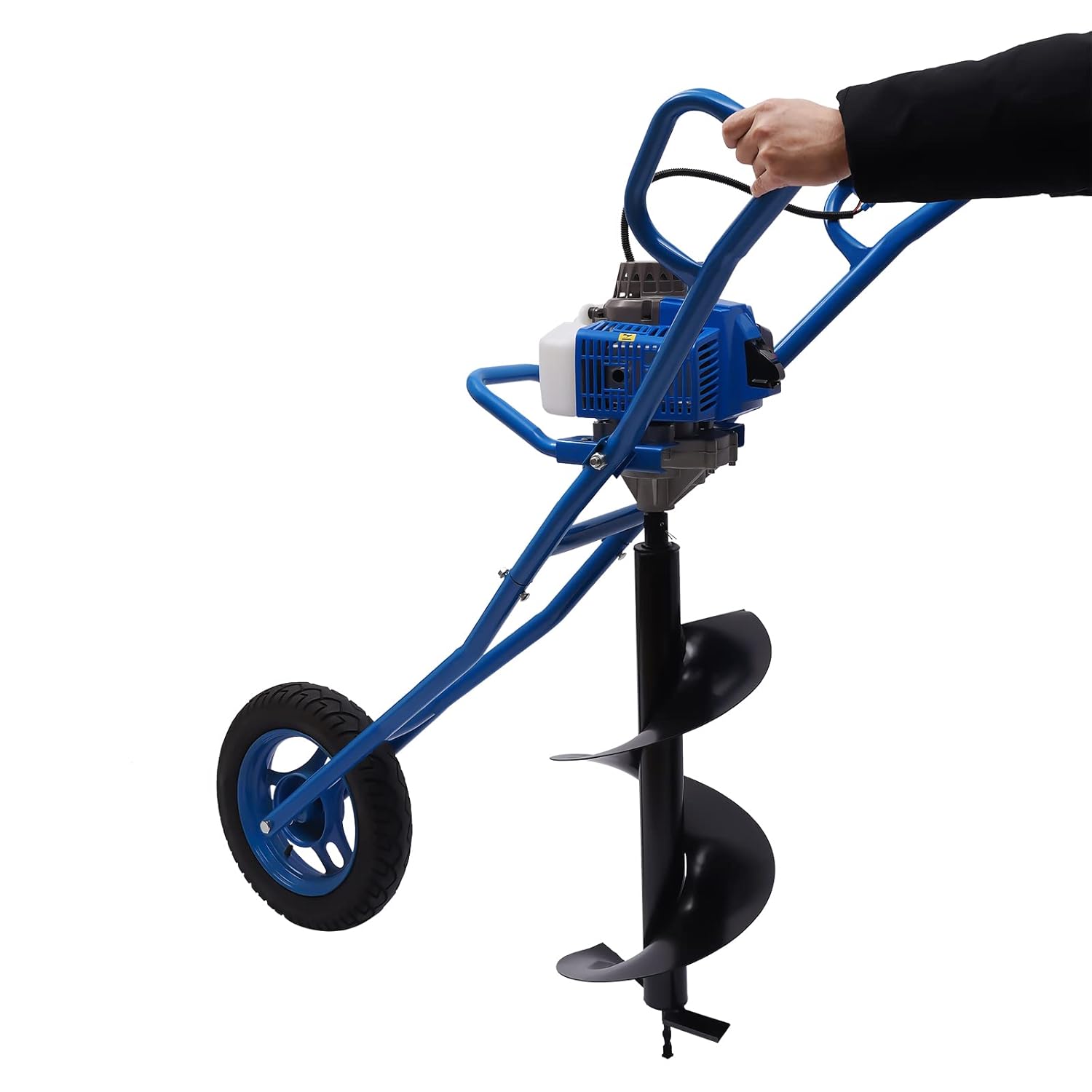 2.2KW 3HP Petrol Fence Post Hole Digger +11" Drill Bit 63cc Earth Auger ...